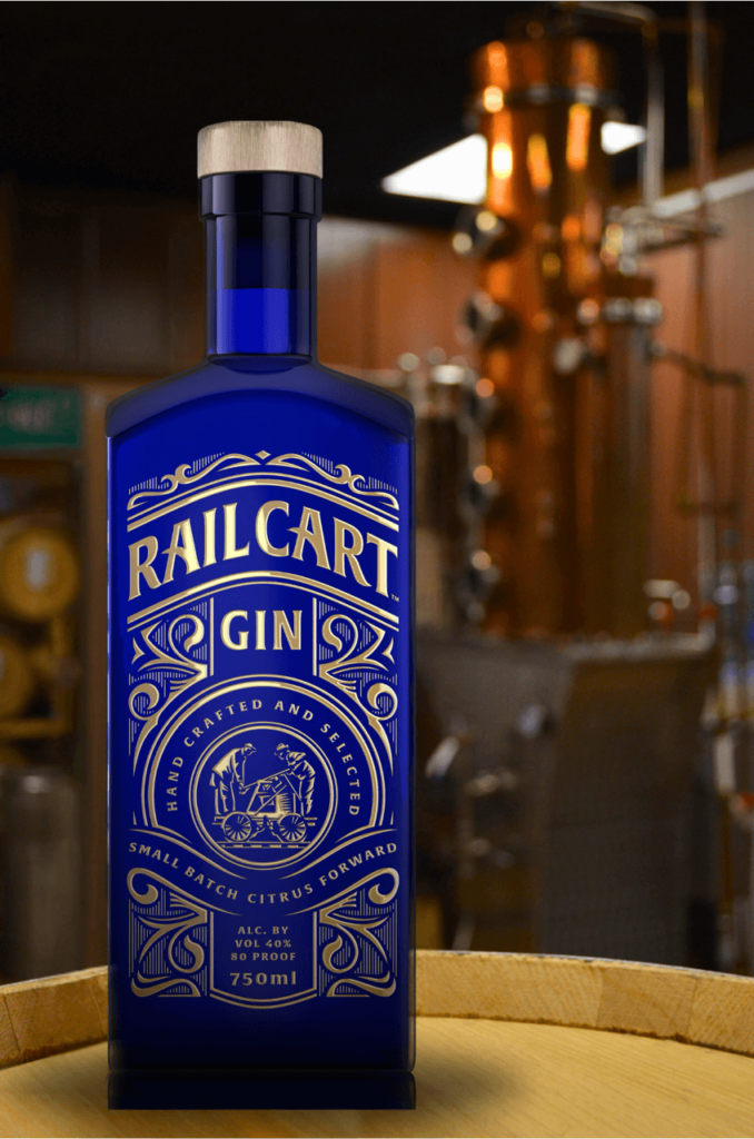 Rail Cart Gin - Train Wreck Distillery
